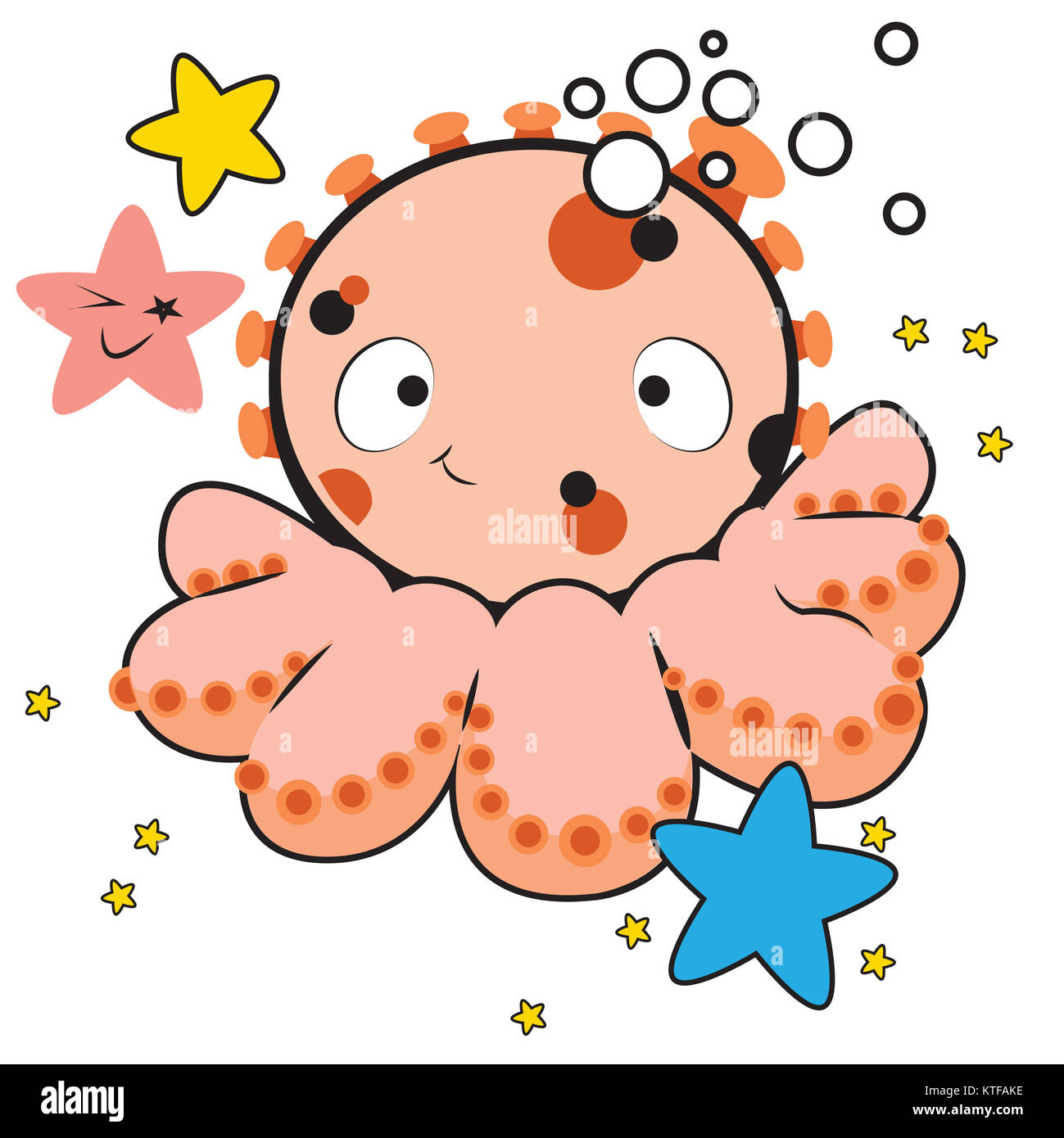 Octopus Cartoon High Resolution Stock Photography and Images - Alamy