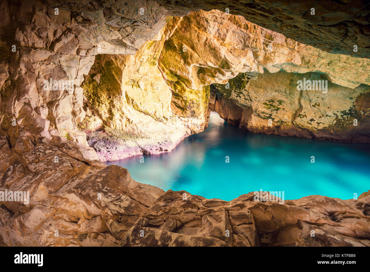 Rocky coast grottoes mediterranean sea hi-res stock photography and ...