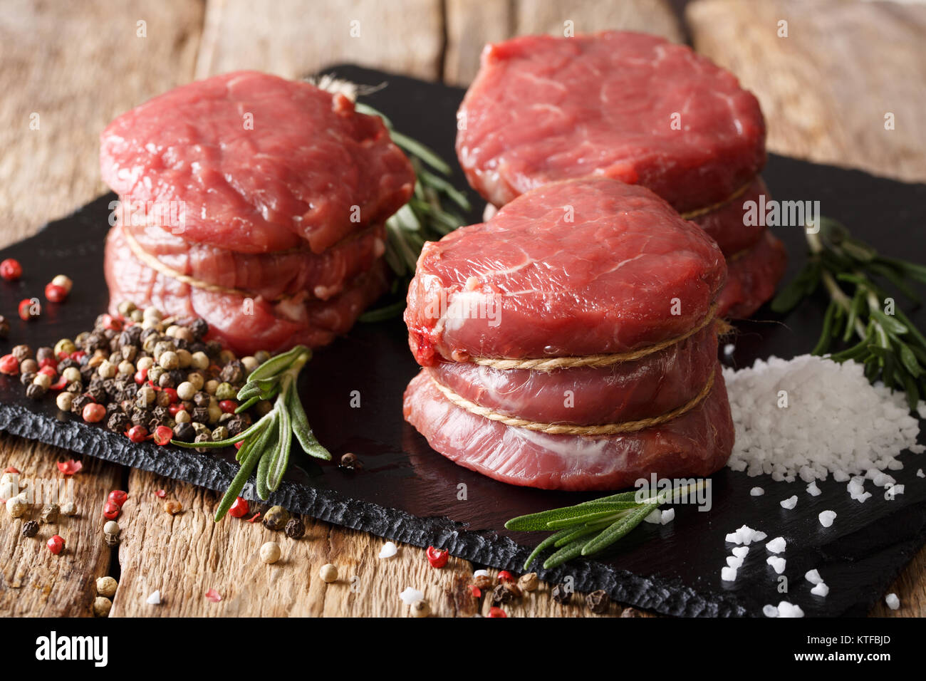 Raw filet mignon hi-res stock photography and images - Alamy