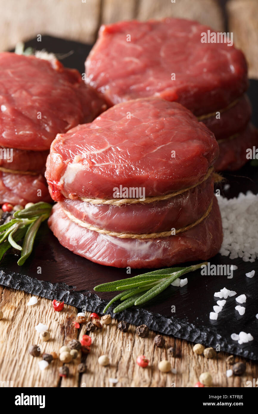 Raw filet mignon hi-res stock photography and images - Alamy