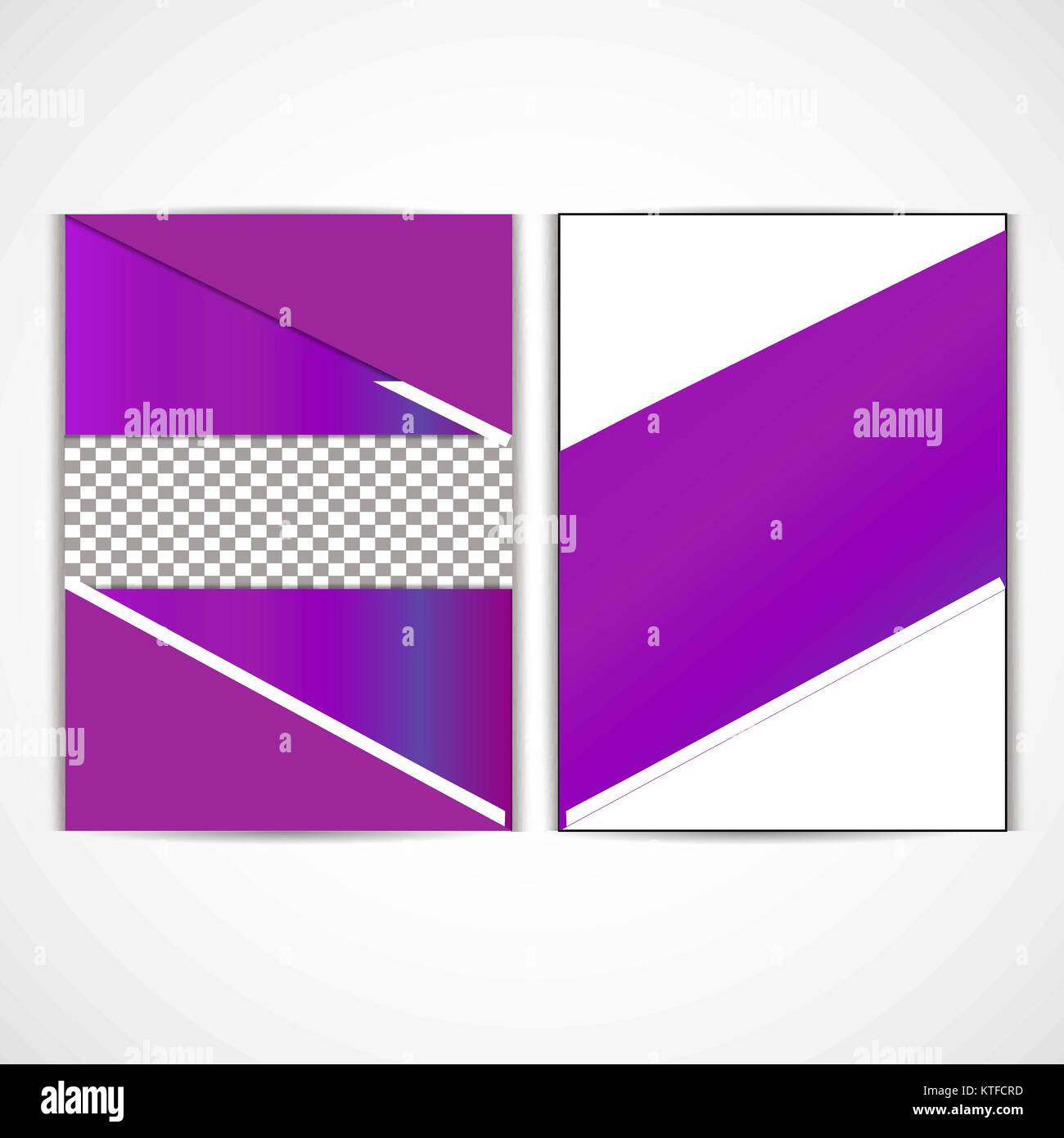 Abstract Purple Color Flyer Template, Size A4, Vector, Illustration ...