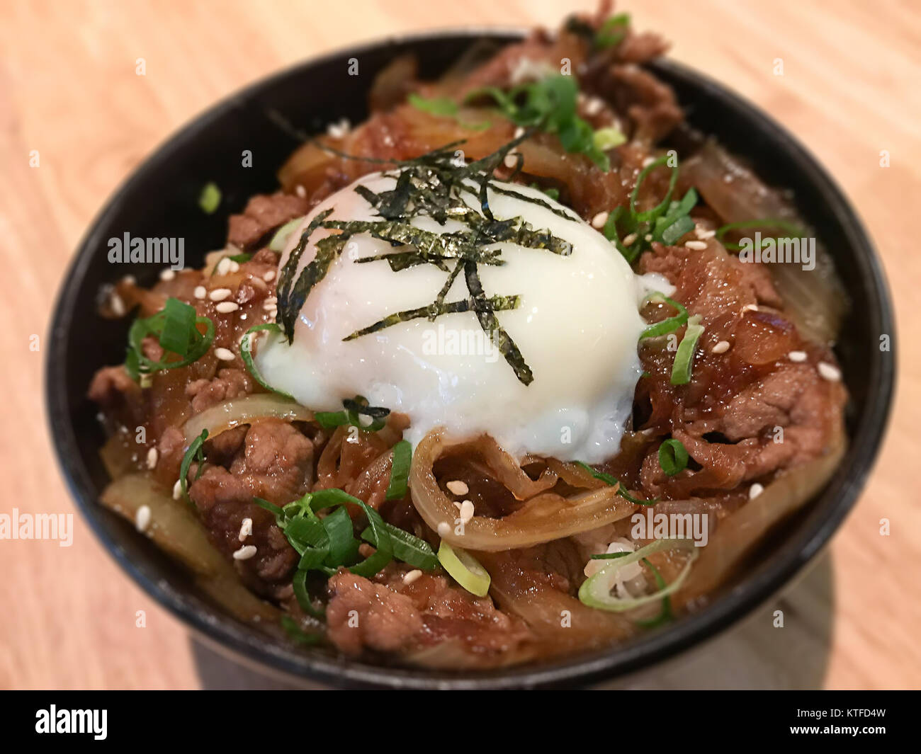 Beef bowl Japanese food Wagyu Japanese beef rice Stock Photo - Alamy