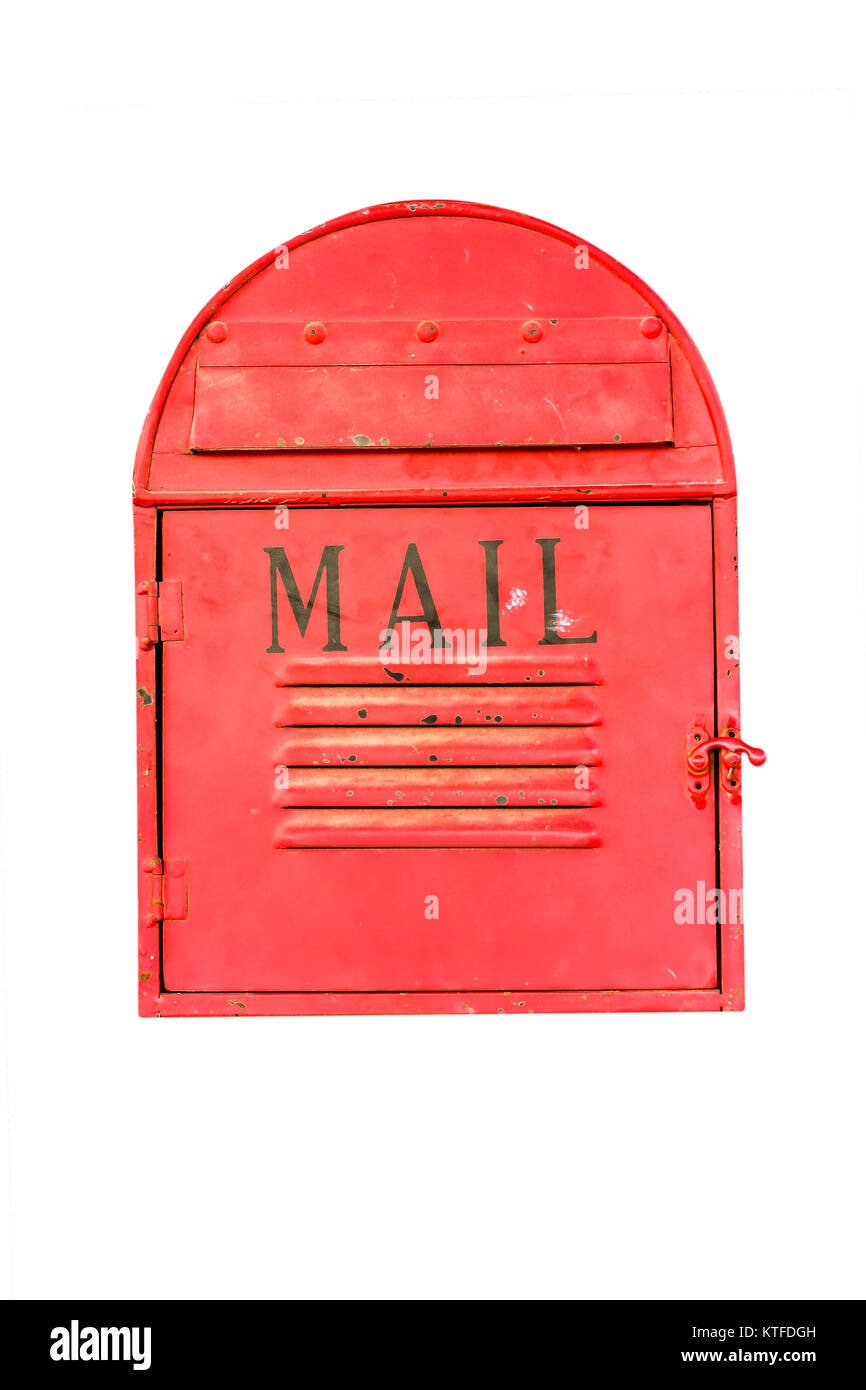 mail box on white background Stock Photo - Alamy