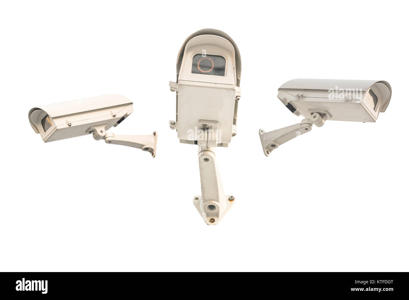 closed circuit camera on white background Stock Photo - Alamy