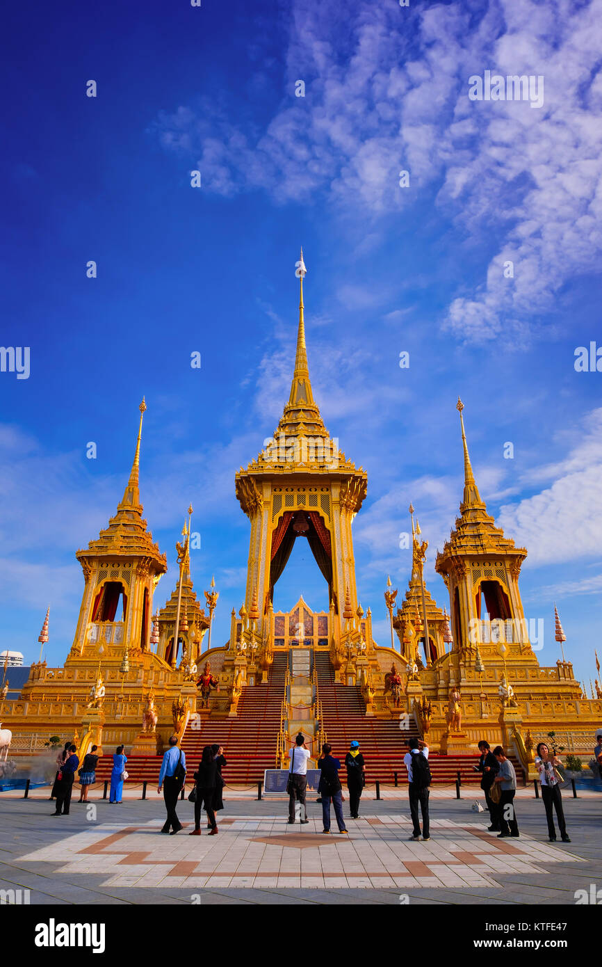 The royal crematorium of His Majesty late King Bhumibol Adulyadej built ...