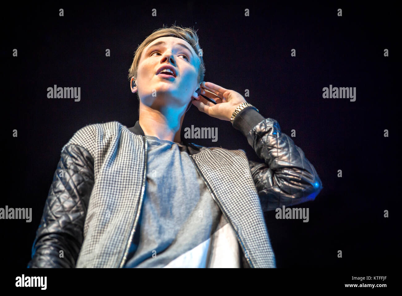The Finnish pop singer, songwriter and dancer Isac Elliot performs a ...