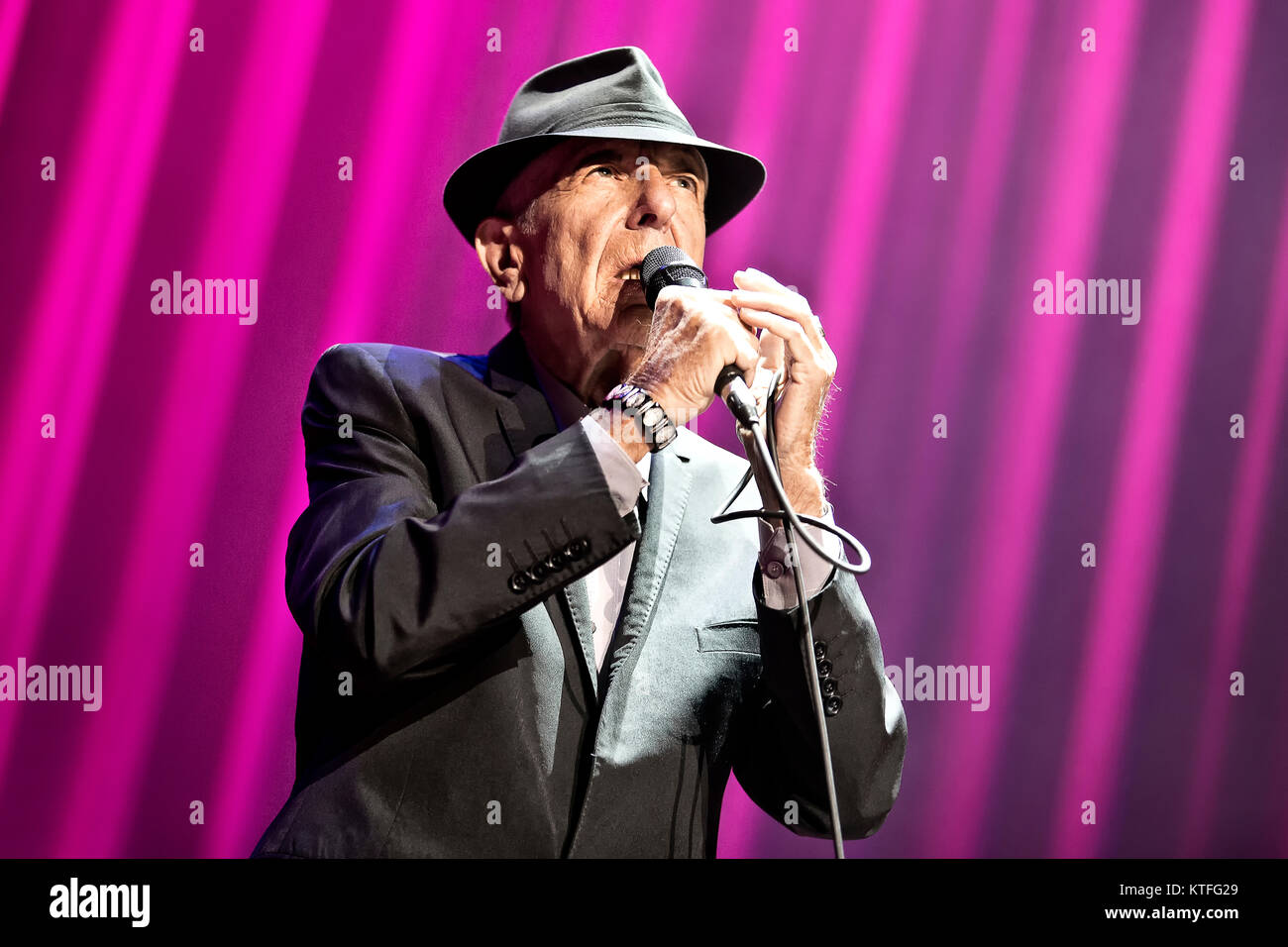The Canadian singer-songwriter, musician and poet Leonard Cohen ...