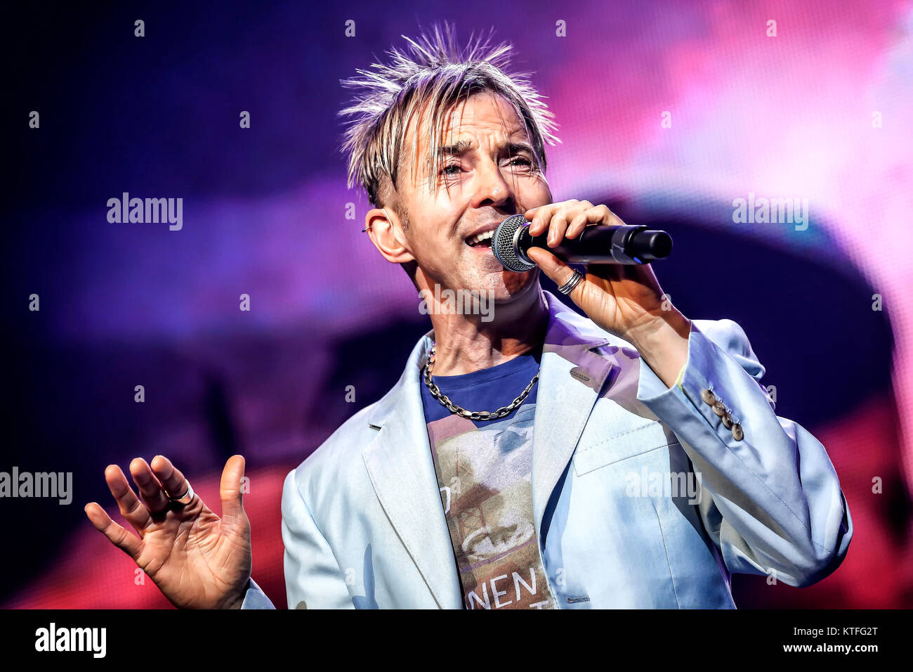 The English singer, songwriter and musician Limahl performs live at the ...