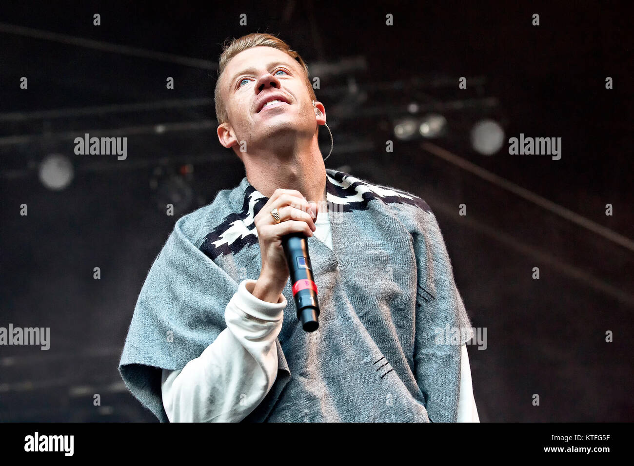 The American hip-hop duo Macklemore & Ryan Lewis performs a live ...
