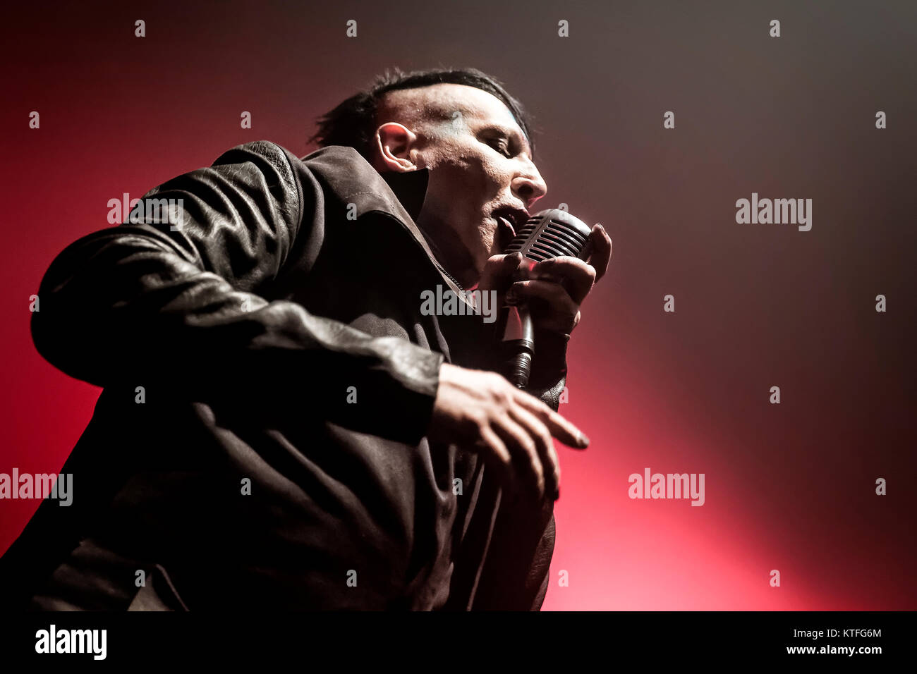 Marilyn Manson, the American musician and singer, performs a live ...