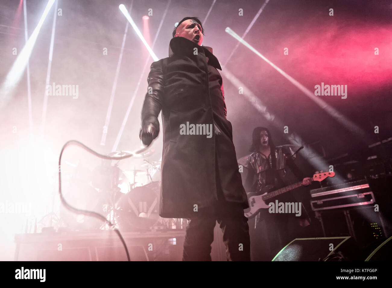 Marilyn Manson, the American musician and singer, performs a live ...