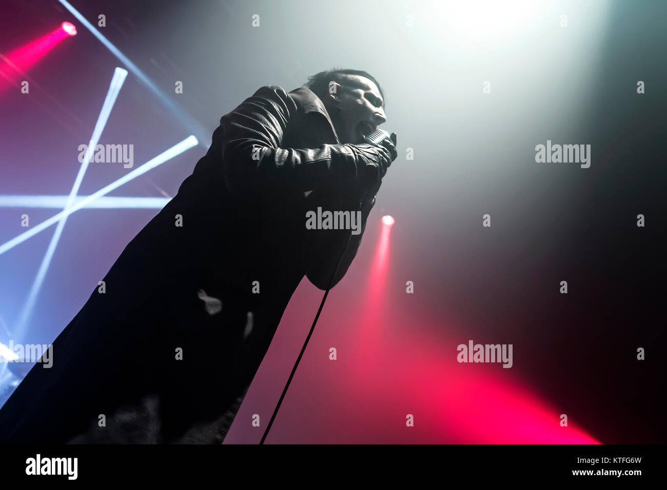 Marilyn Manson, the American musician and singer, performs a live ...