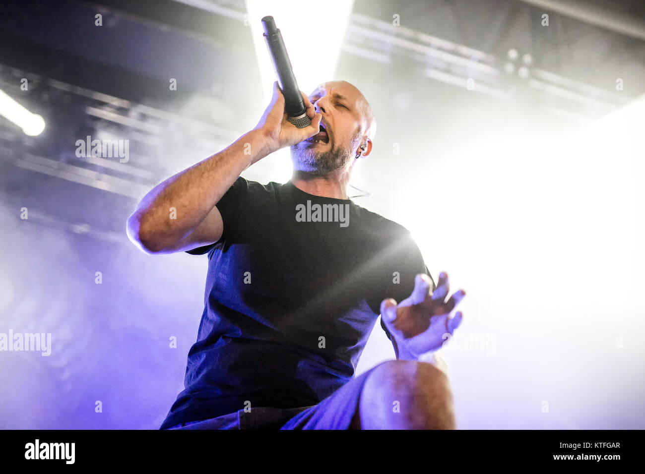 The Swedish extreme metal band Meshuggah performs a live concert at ...