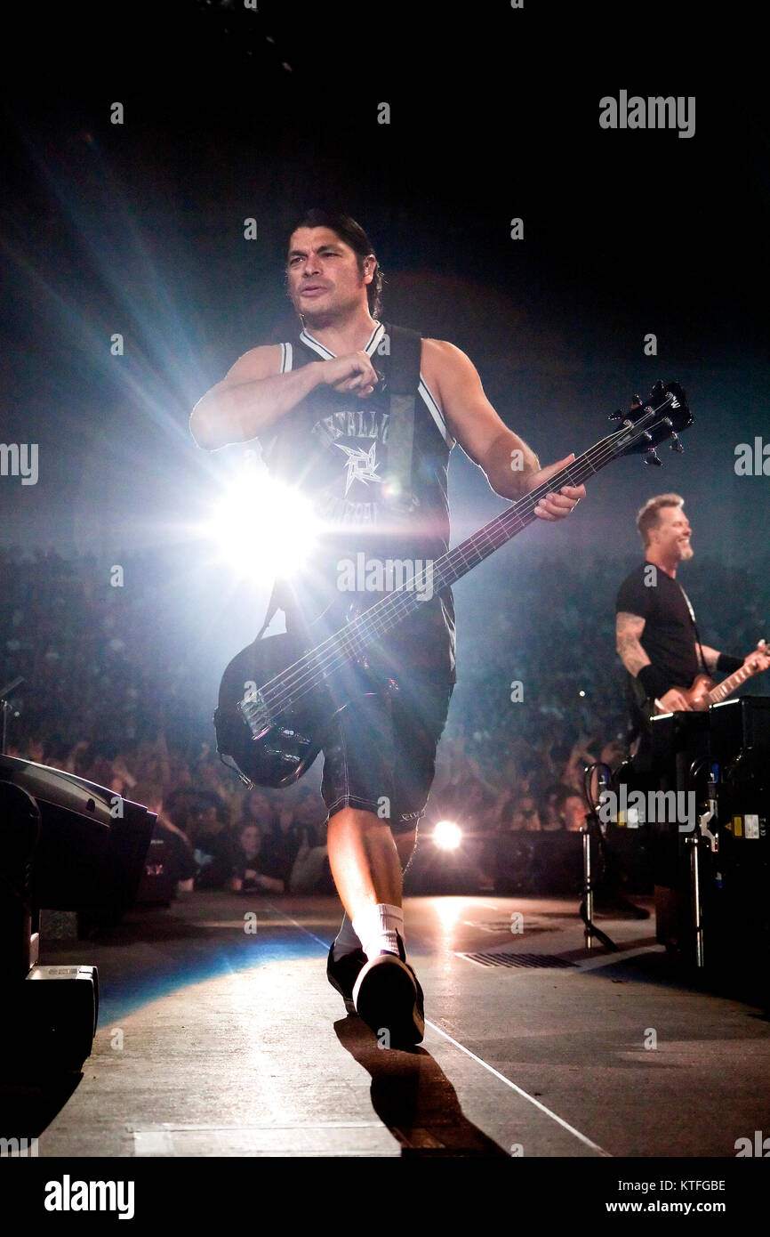 The American heavy metal band Metallica performs a live concert at ...