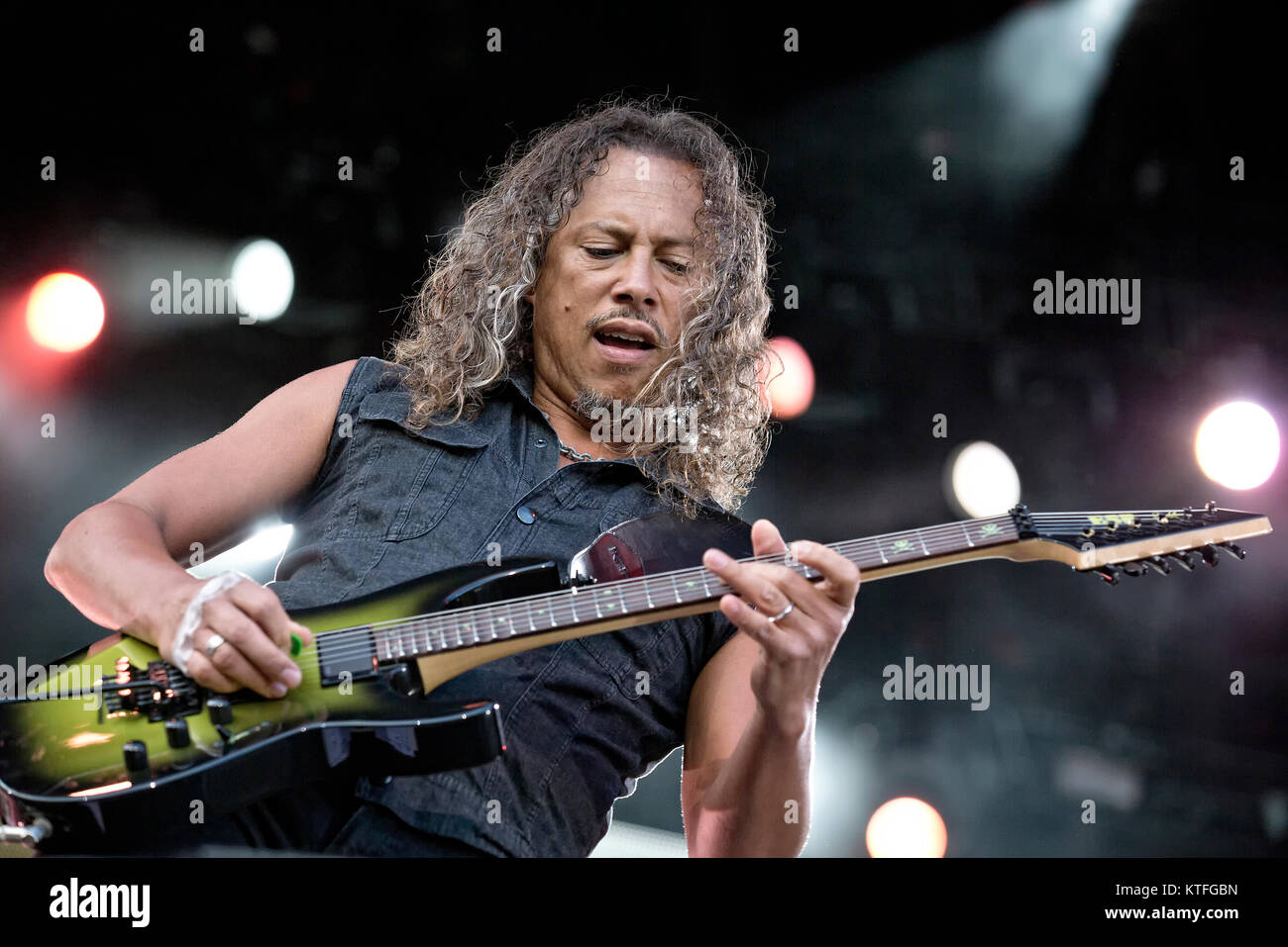 The American heavy metal band Metallica performs a live concert at ...