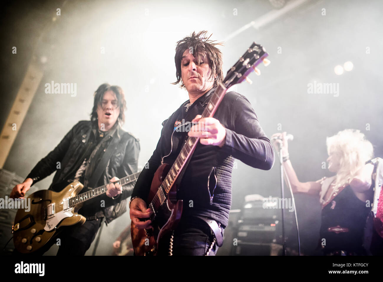 The American guitarist Steve Conte performs live with the Finnish rock ...