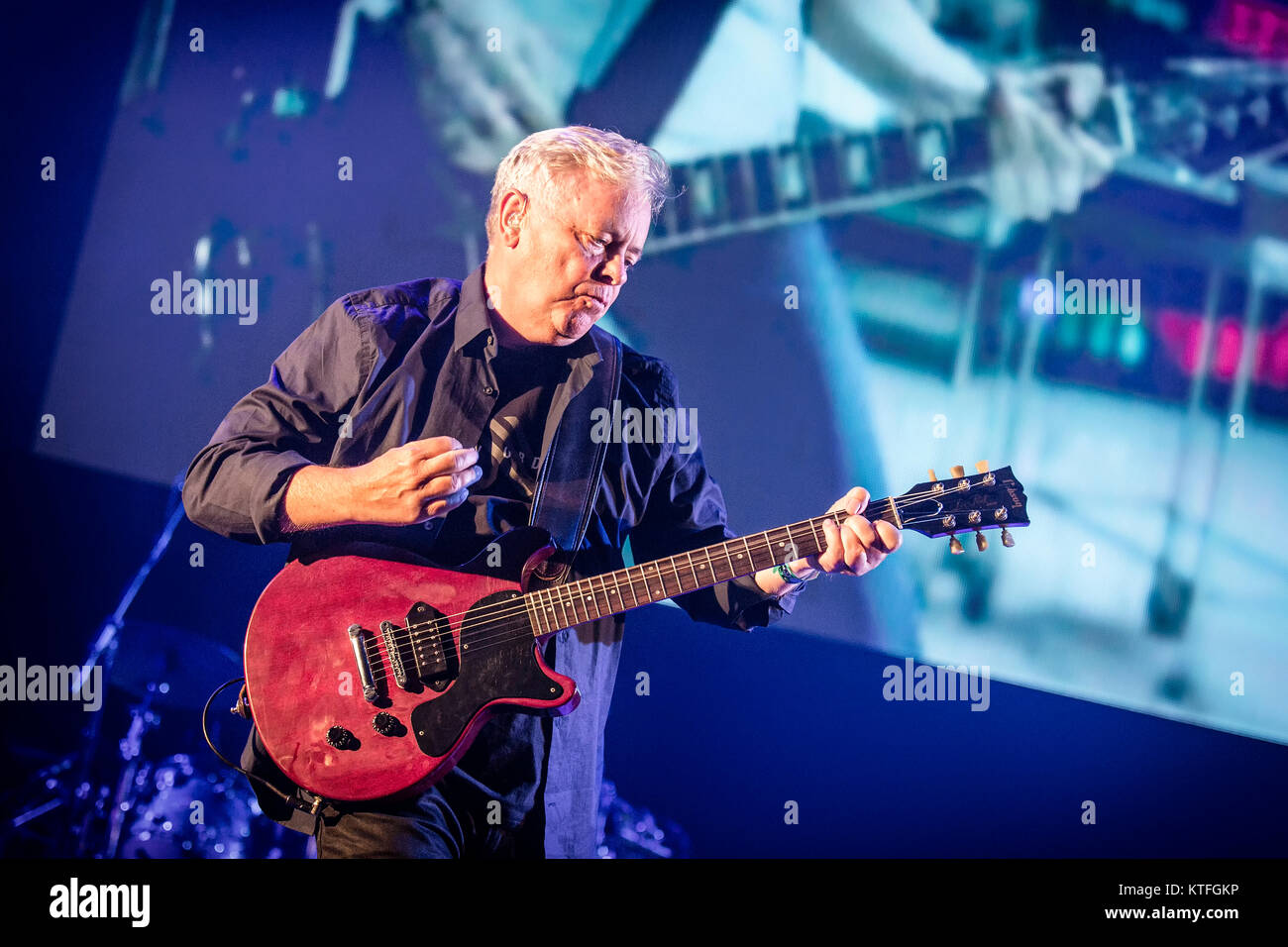 The English rock band New Order performs a live concert at the ...