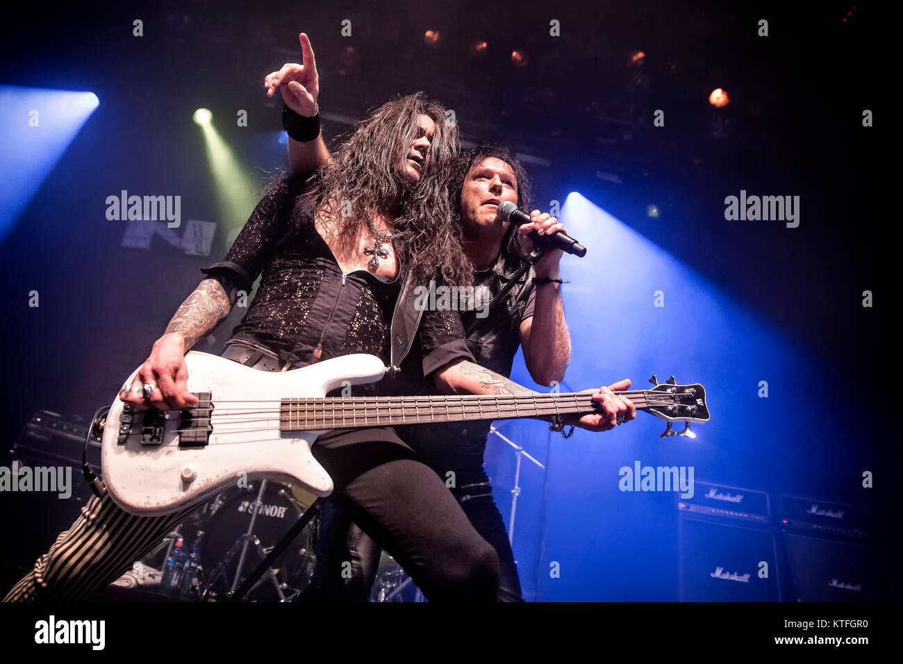 The international hard rock band Nordic Beast performs a live at ...