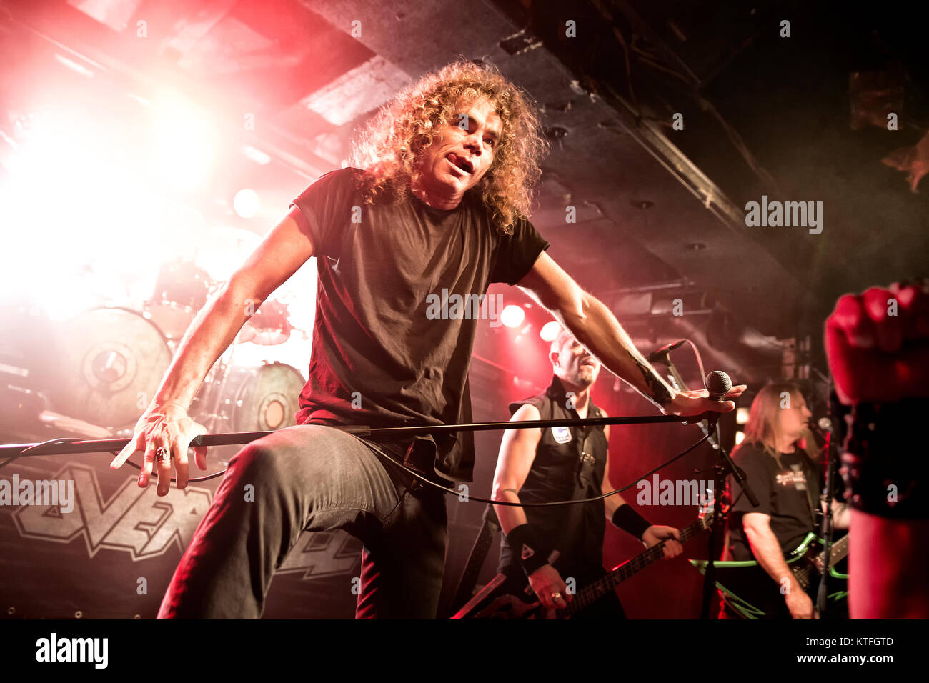 The American thrash metal band Overkill performs a live concert at John ...