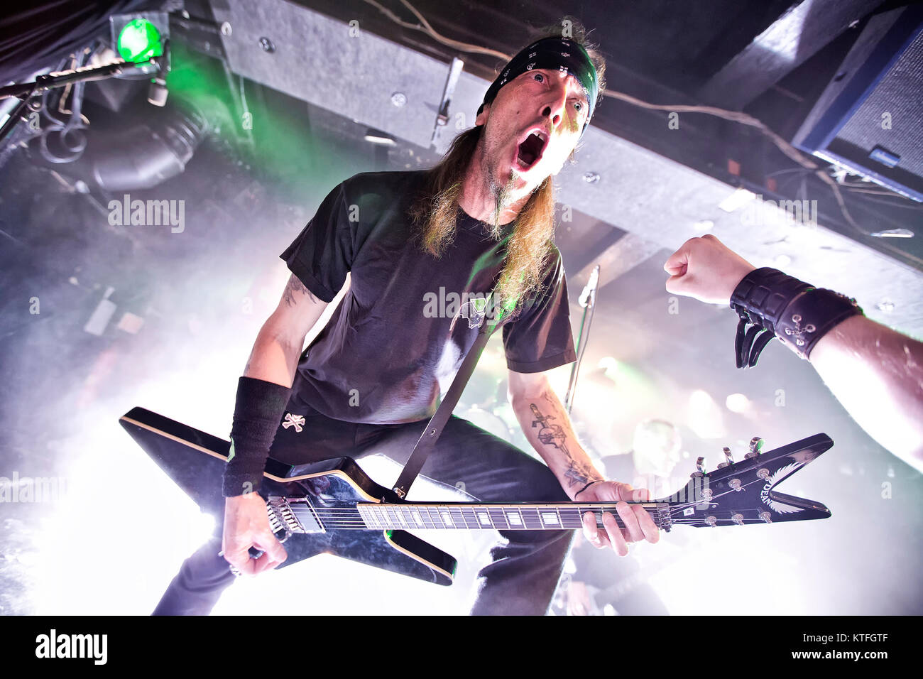 The American thrash metal band Overkill performs a live concert at John ...