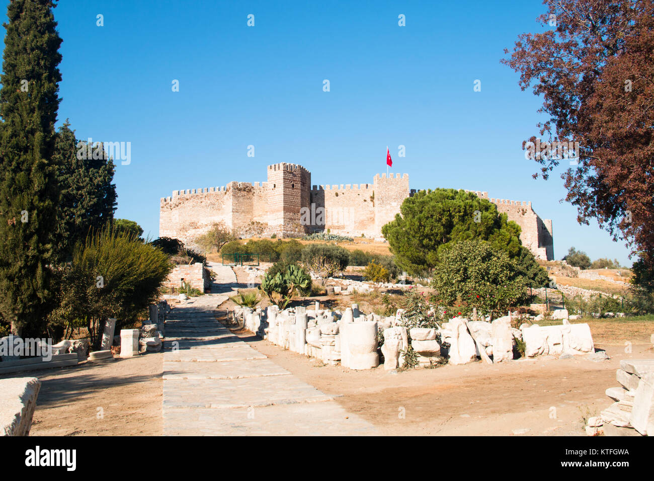 Historical selcuk castle izmir turkey High Resolution Stock Photography ...