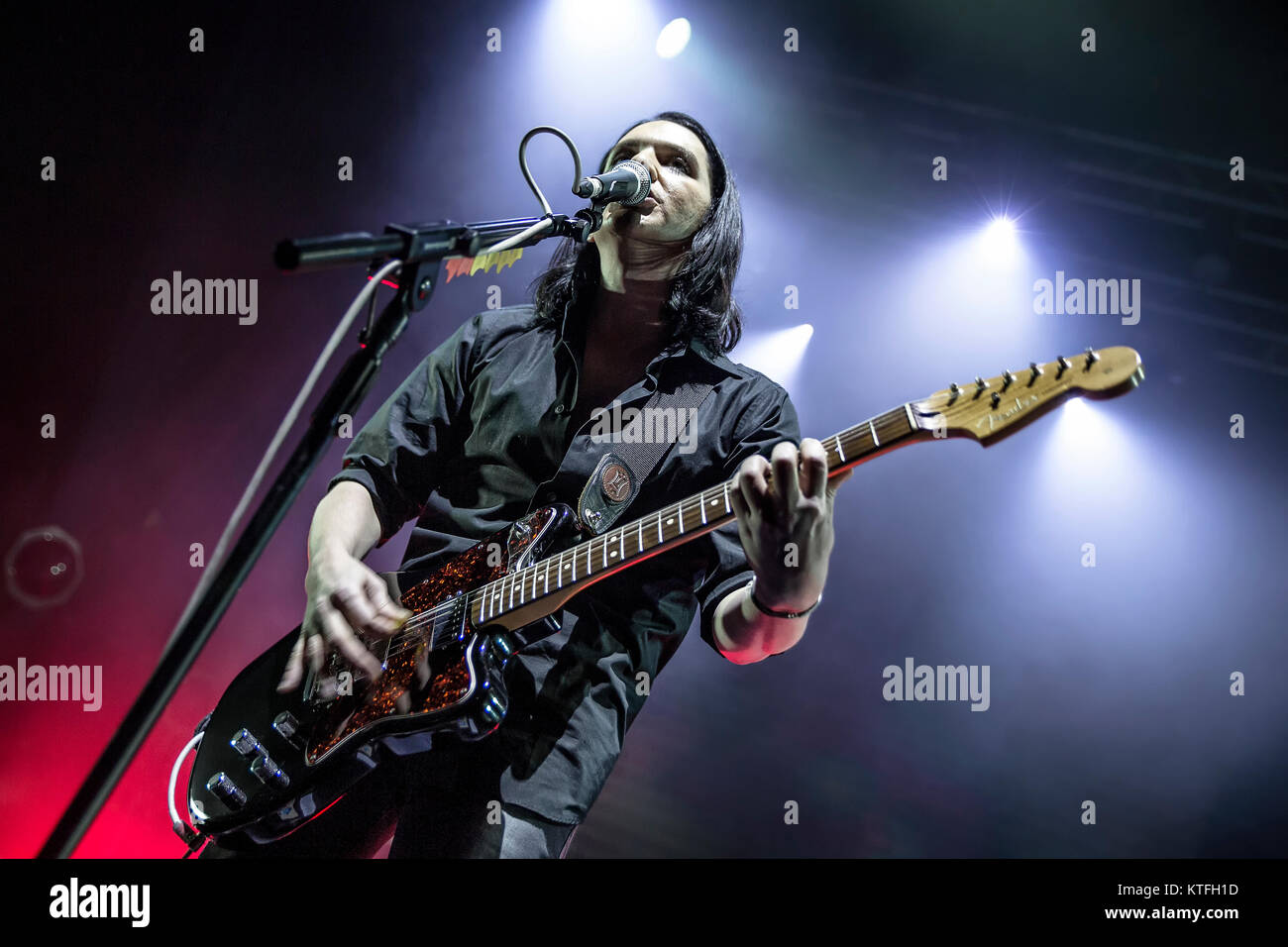 Placebo, the English rock band, performs a live concert at Sentrum ...