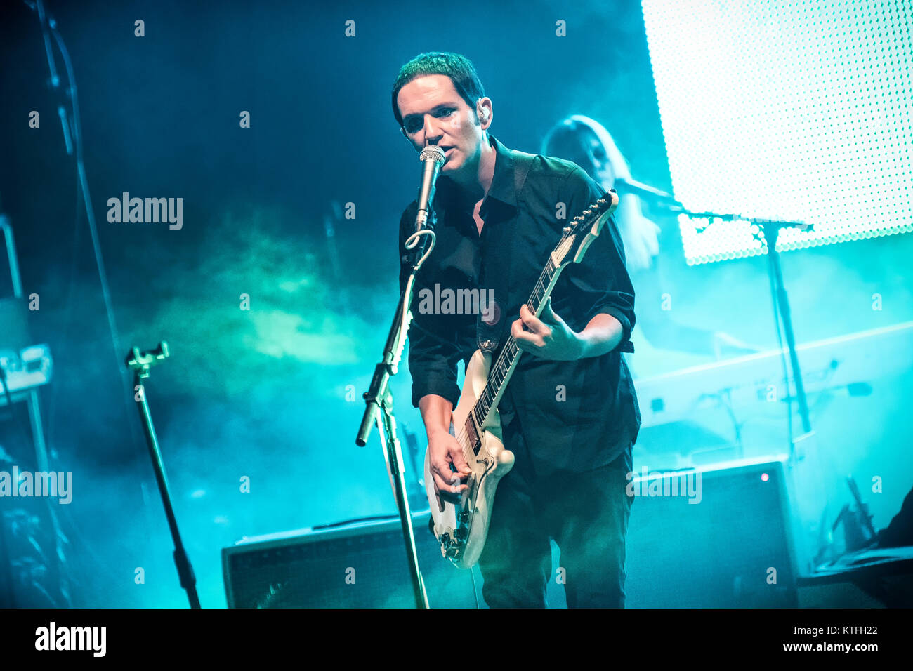 The English rock band Placebo performs a live concert at Sentrum Scene ...