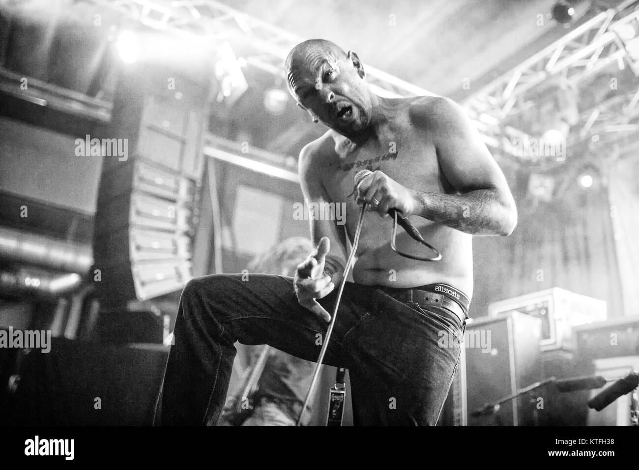 The Australian death metal band Psycroptic performs a live concert at ...