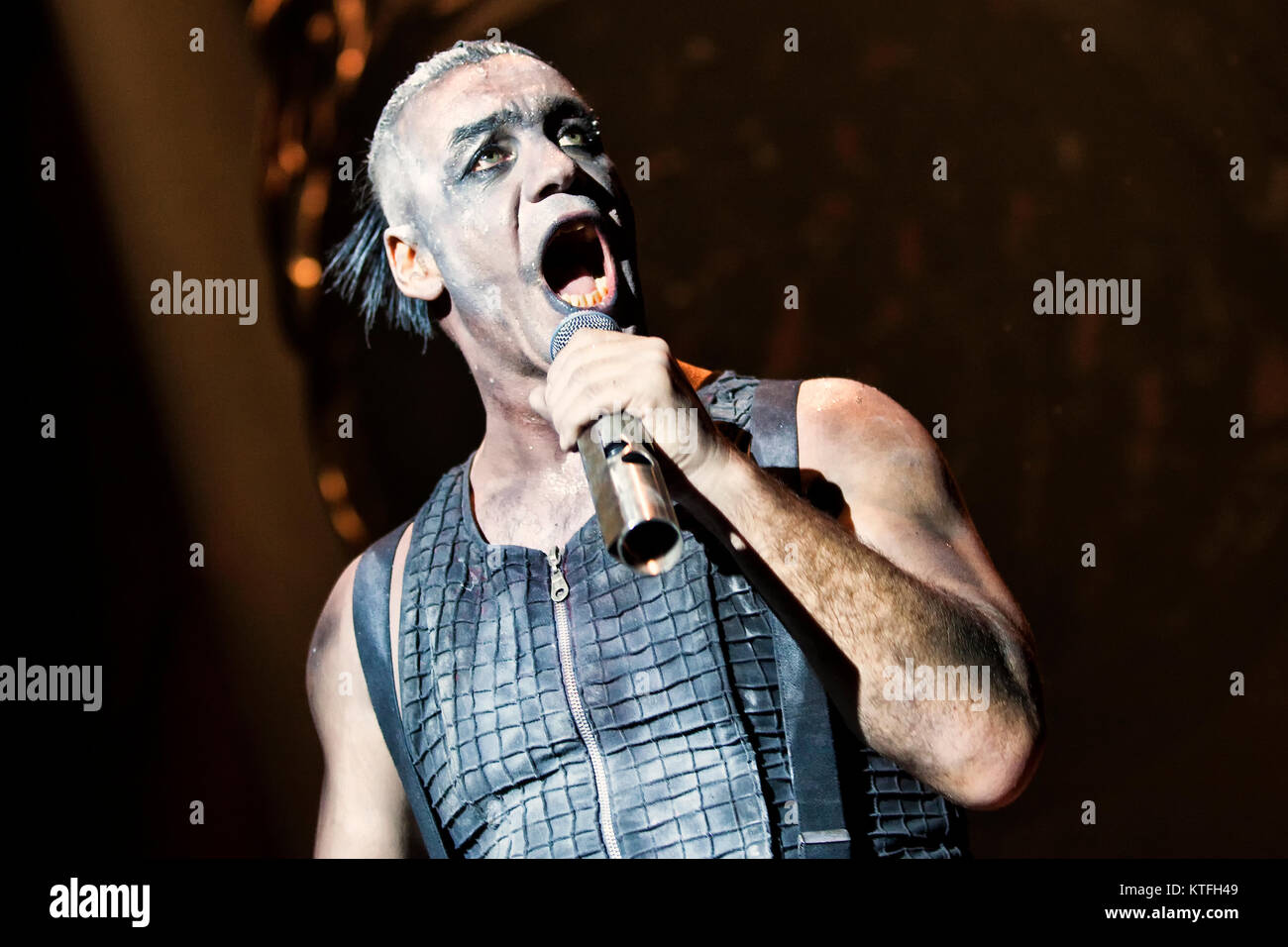 Rammstein, the German industrial metal band, performs a live concert at ...