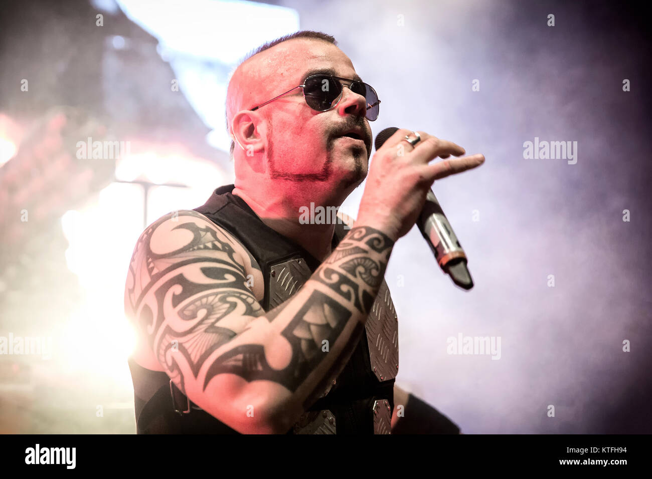 The Swedish heavy metal band Sabaton performs a live concert Sentrum ...