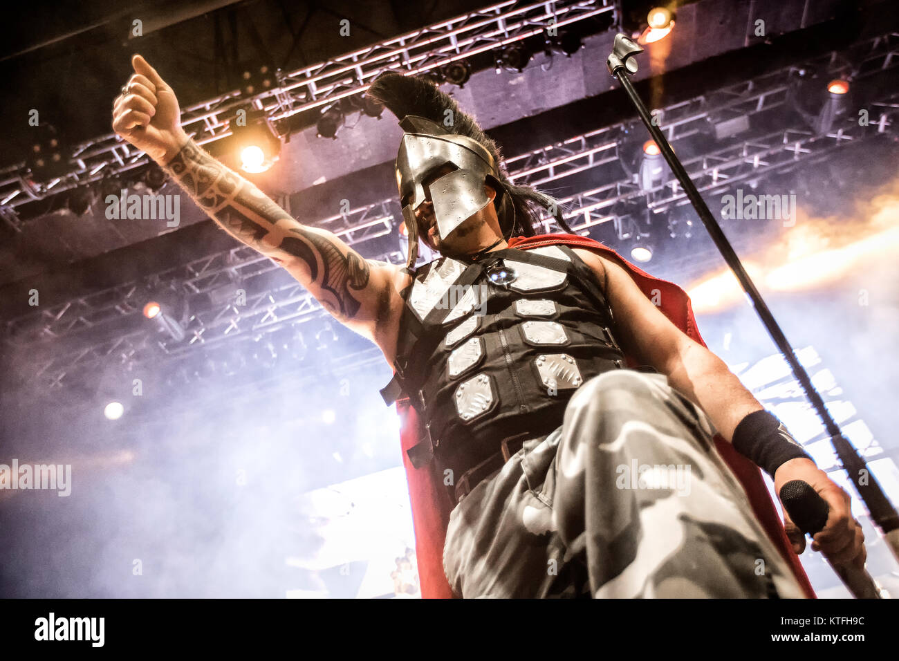 The Swedish heavy metal band Sabaton performs a live concert Sentrum ...