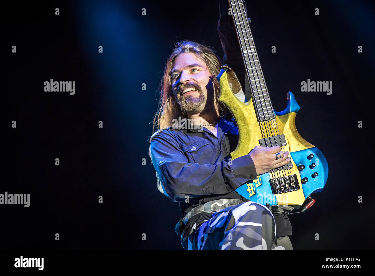 The Swedish heavy metal band Sabaton performs a live concert at the ...
