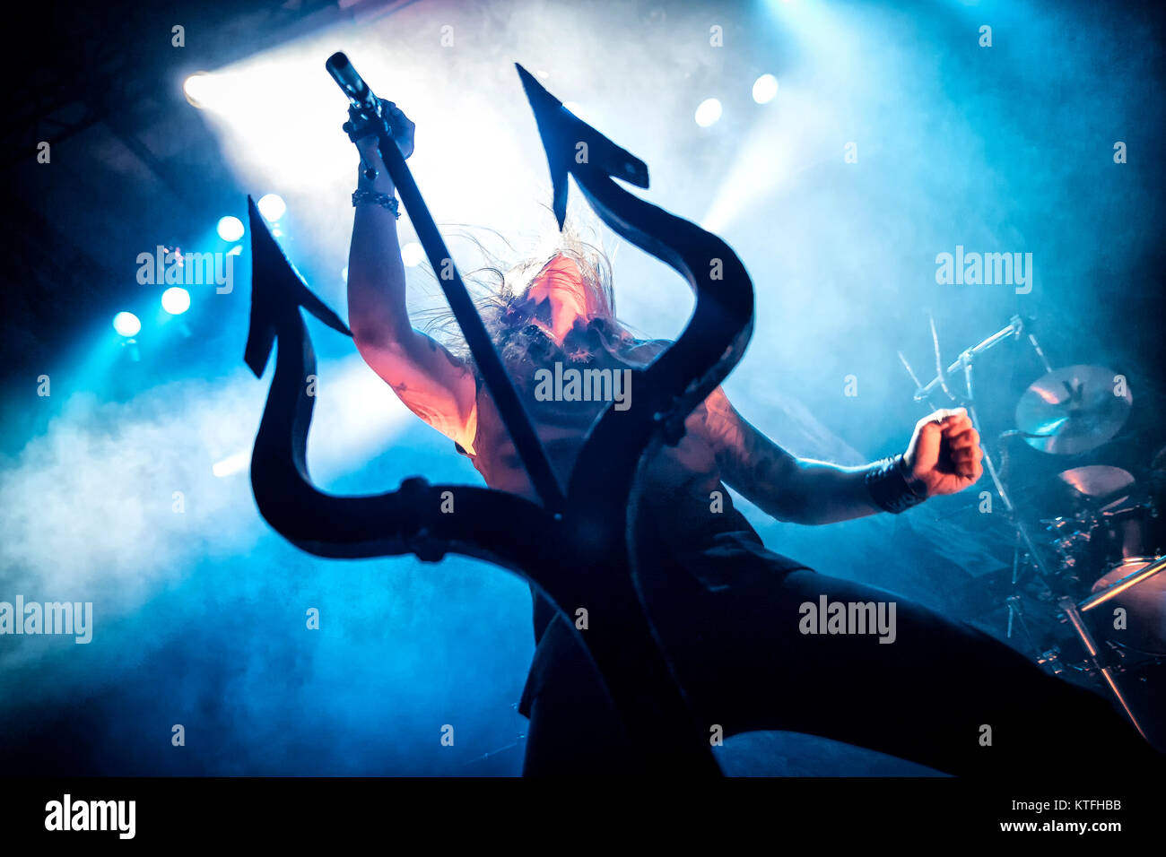 The Norwegian black metal band Satyricon performs a live concert at ...