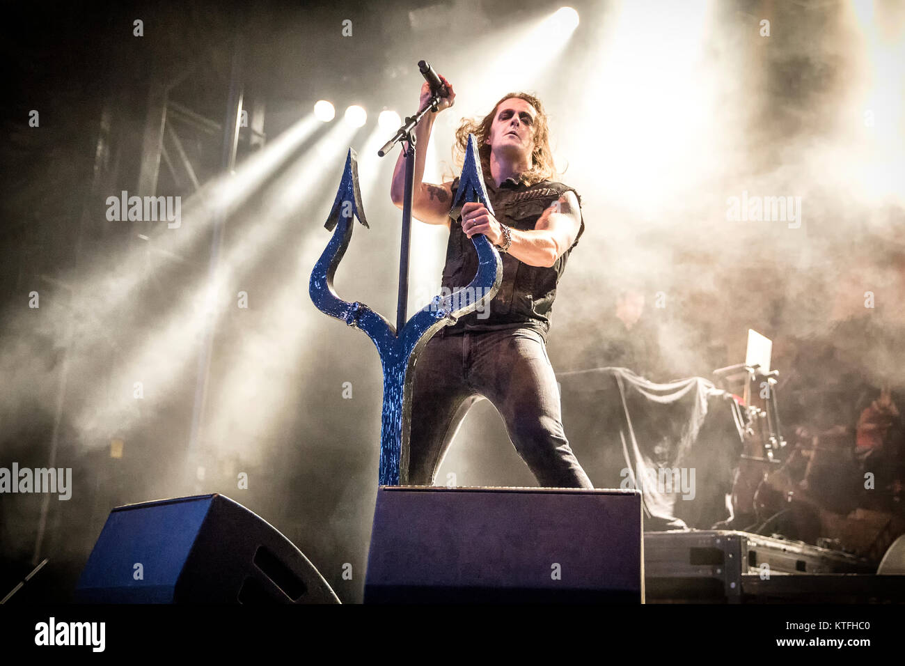 The Norwegian black metal band Satyricon performs a live concert at the ...
