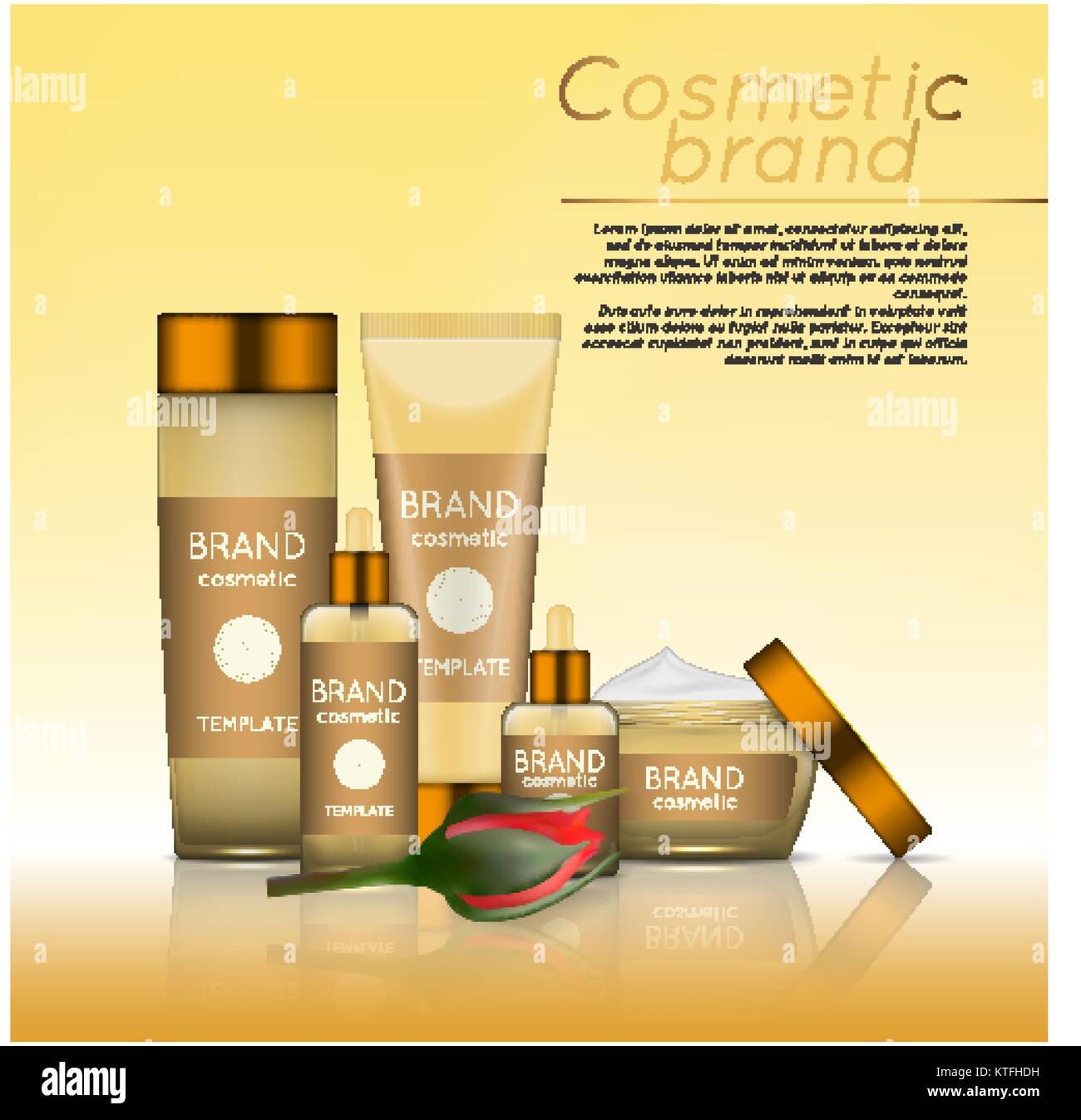 Cosmetic background Stock Vector Images - Alamy