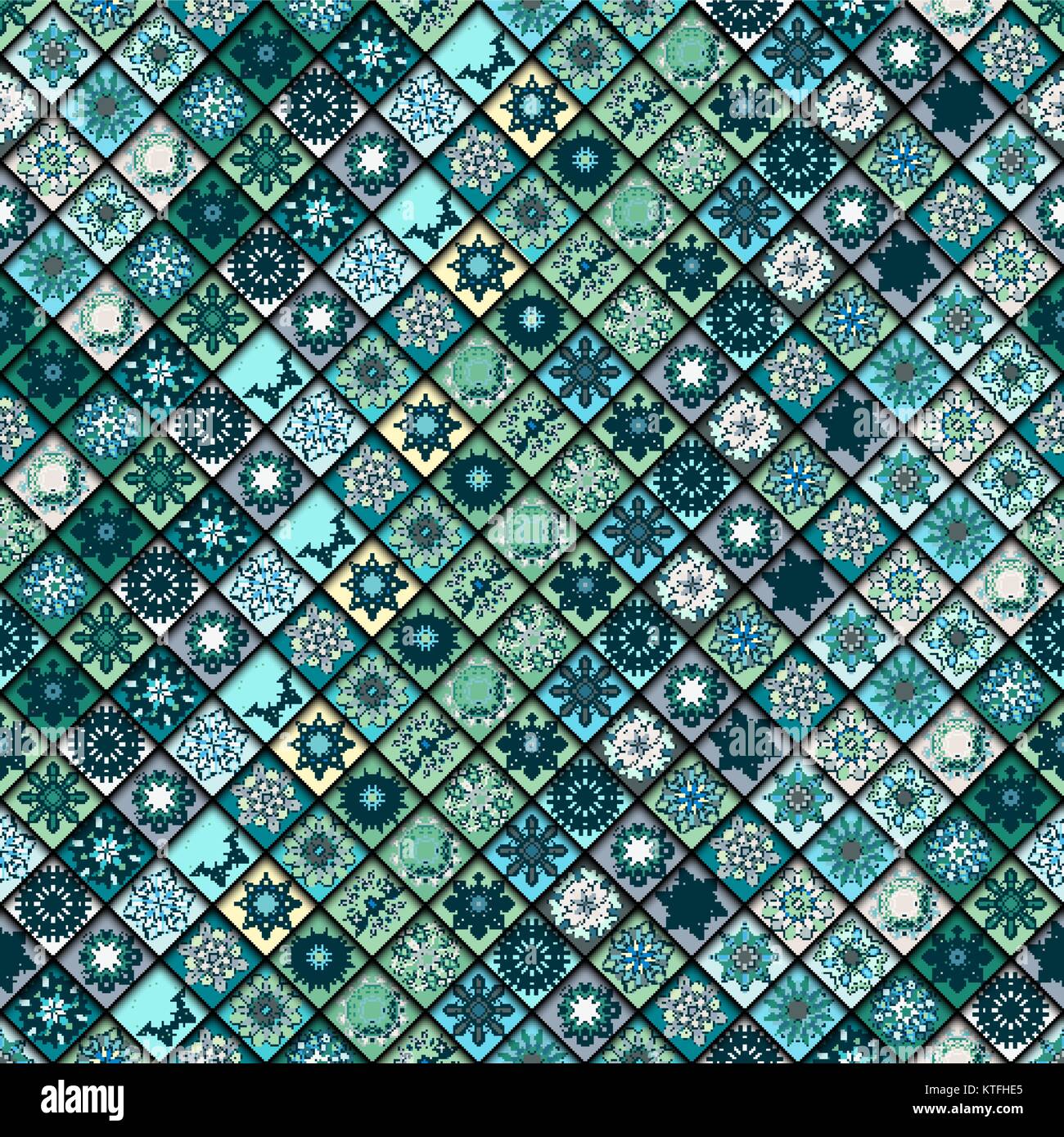 Patchwork fabric Stock Vector Images - Alamy