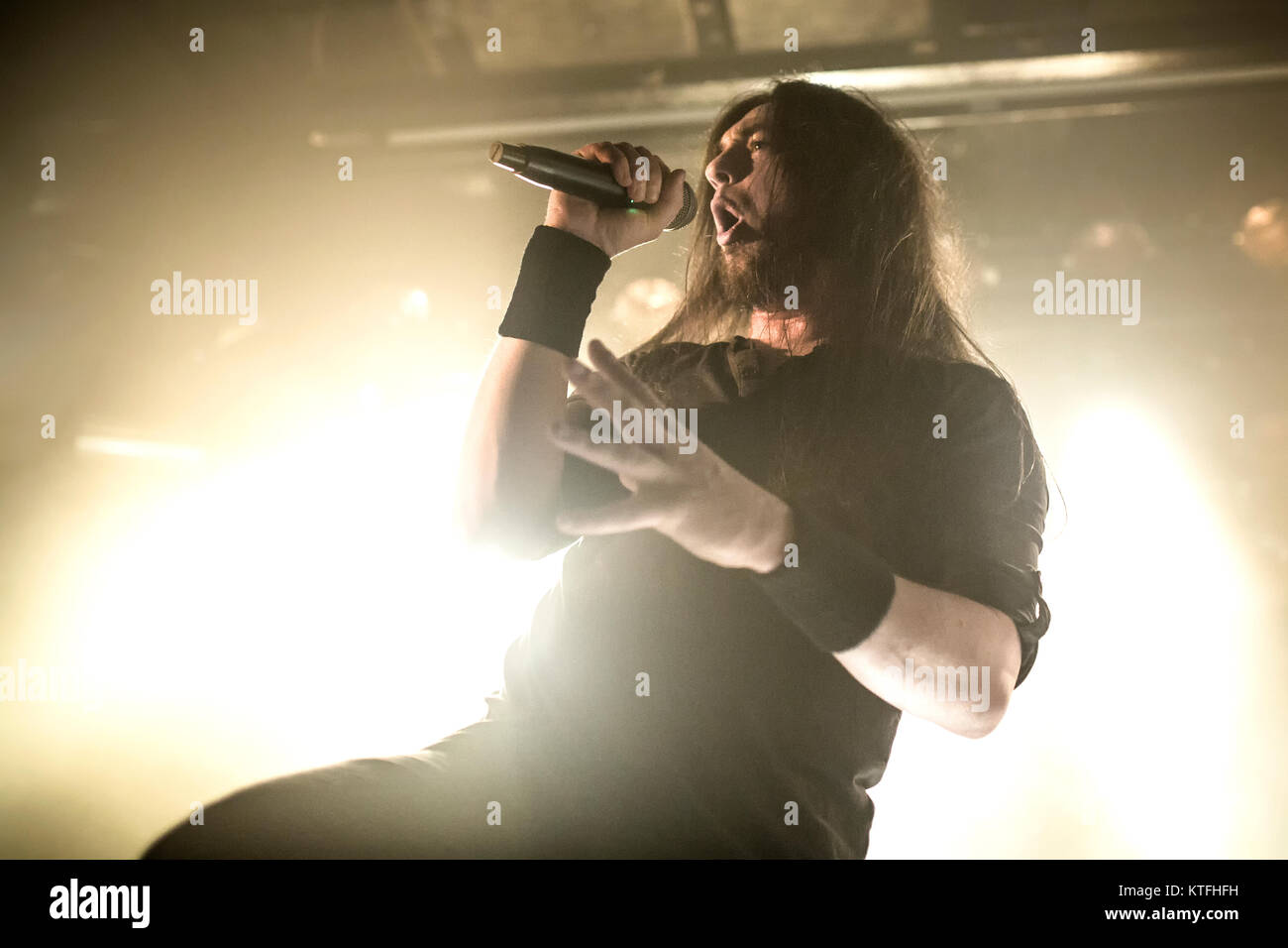 The Luxembourgian death metal band Scarred performs a live concert at ...