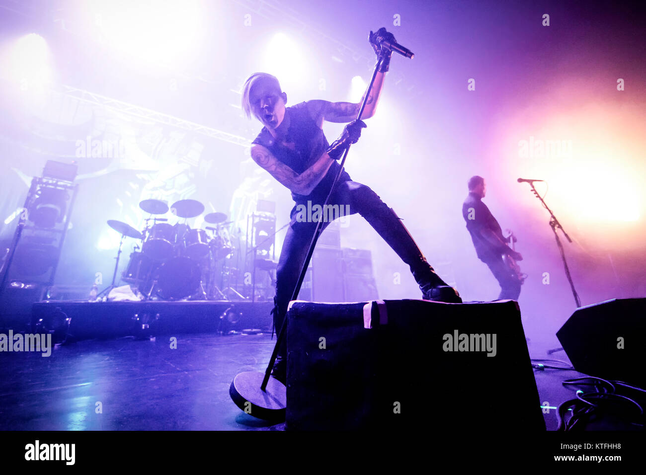 The alternative Norwegian rock band Seigmen performs a live concert at ...