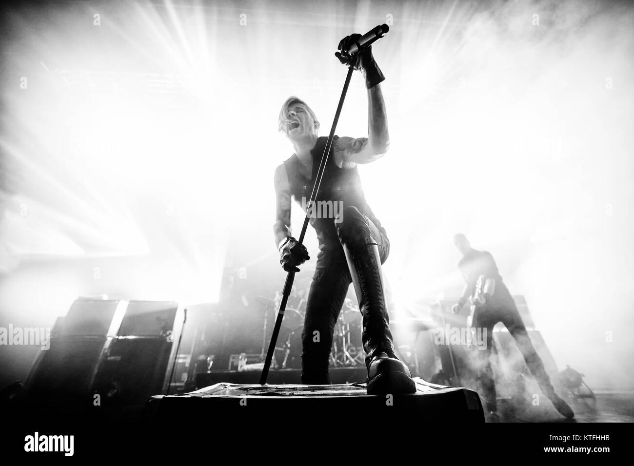 The alternative Norwegian rock band Seigmen performs a live concert at ...