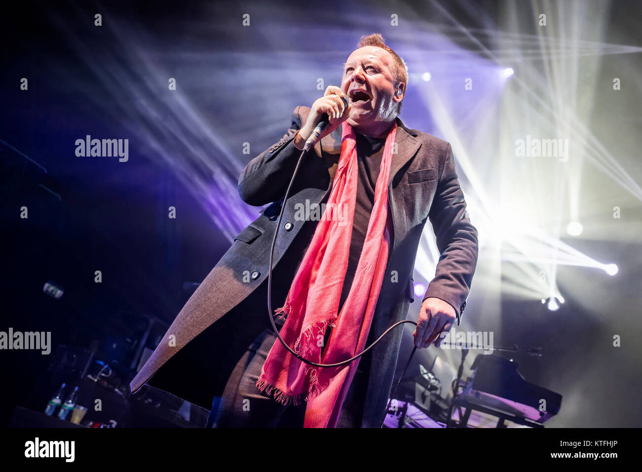 The Scottish rock band Simple Minds performs a live concert at Sentrum ...