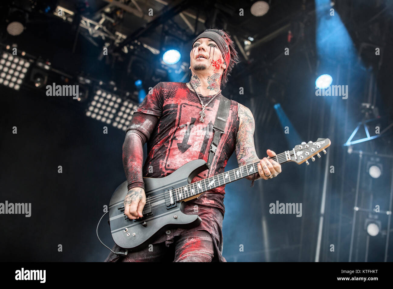 The American hard rock band Sixx:A.M performs a live concert at the ...