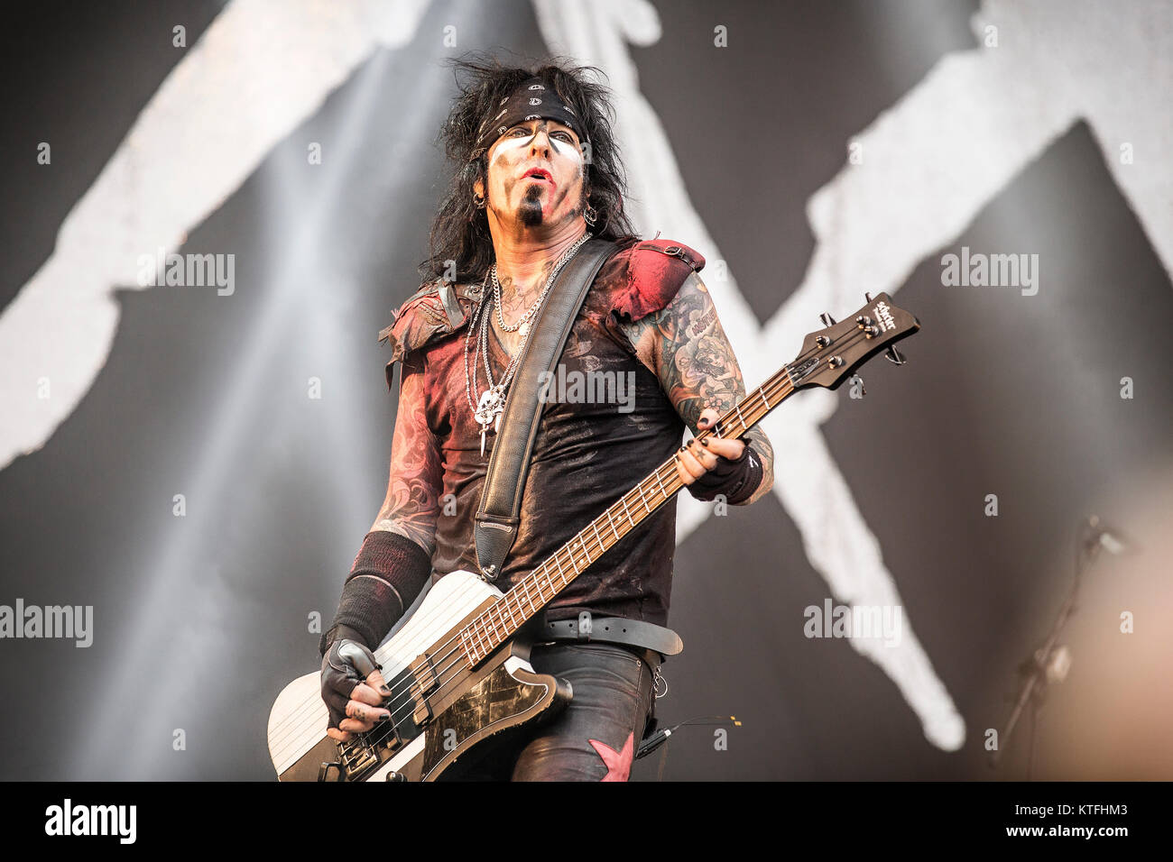 The American hard rock band Sixx:A.M performs a live concert at the ...