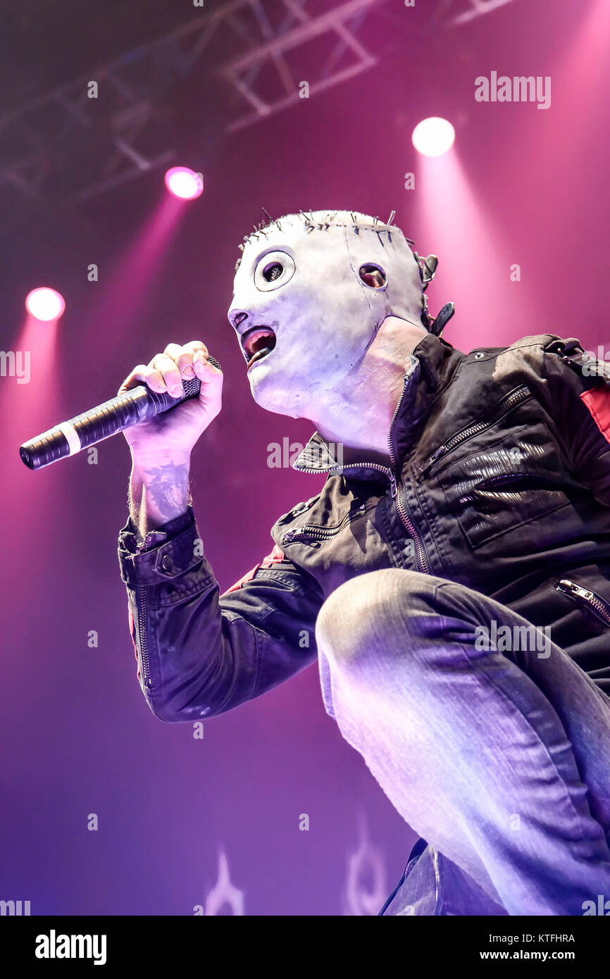 The American heavy metal band Slipknot performs a live concert at Oslo ...
