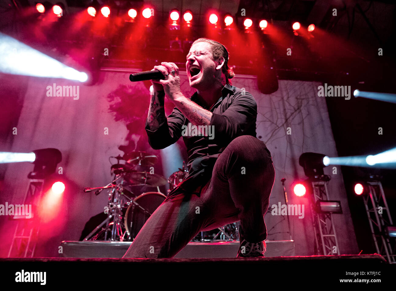 The American hard rock band Stone Sour performs a live concert at ...