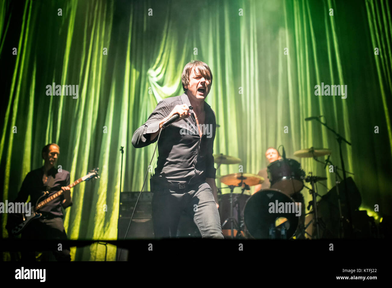 Suede, the English rock band, performs a live concert at Sentrum Scene ...