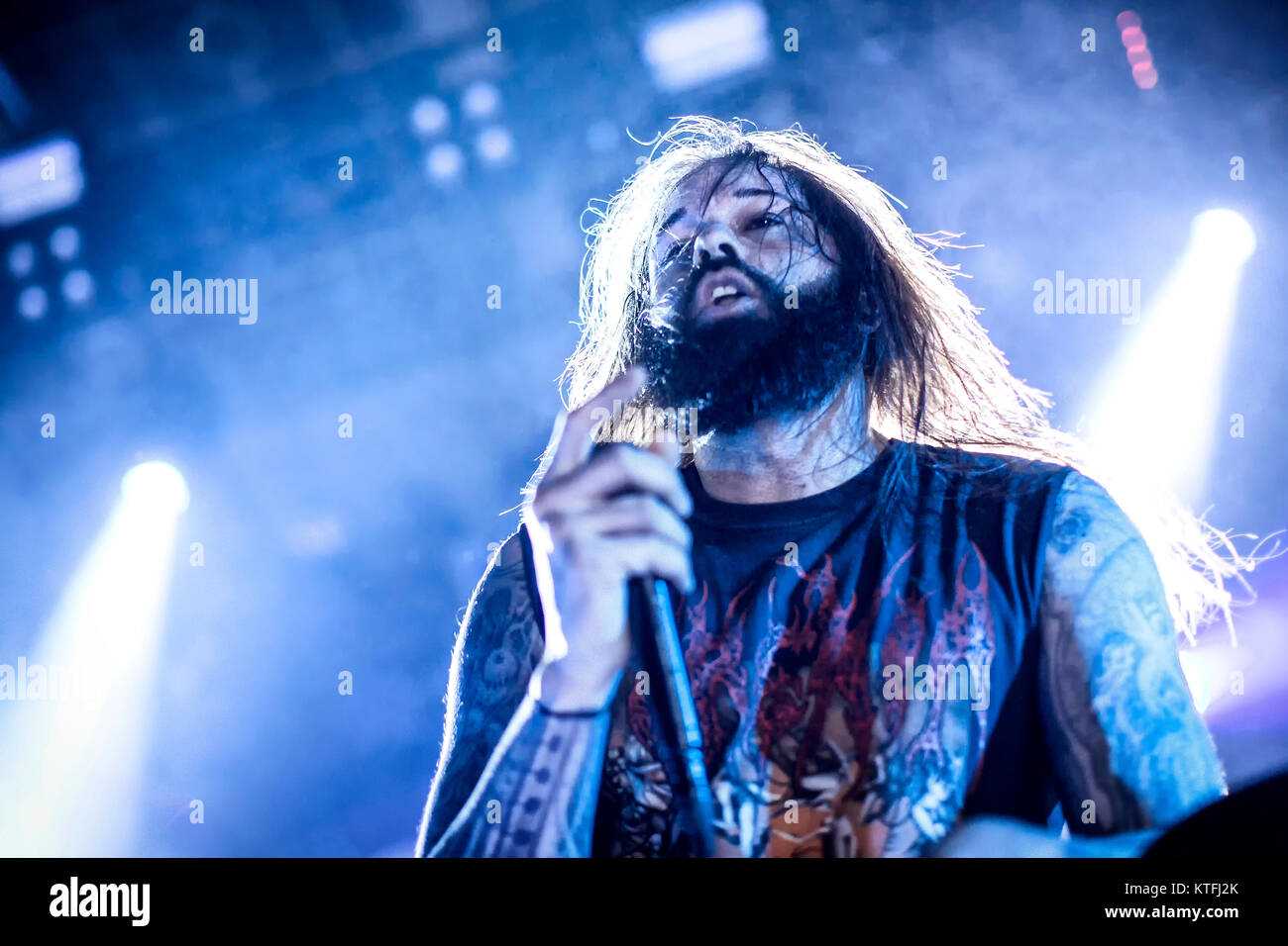 The American death metal band Suffocation performs a live concert at ...