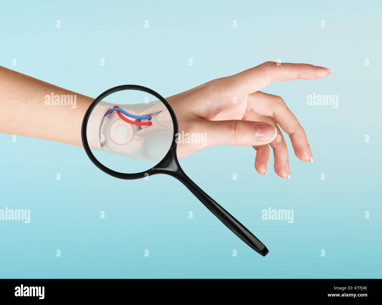 Robot hand inside human hand. Hand prosthesis concept. 3d rendering ...