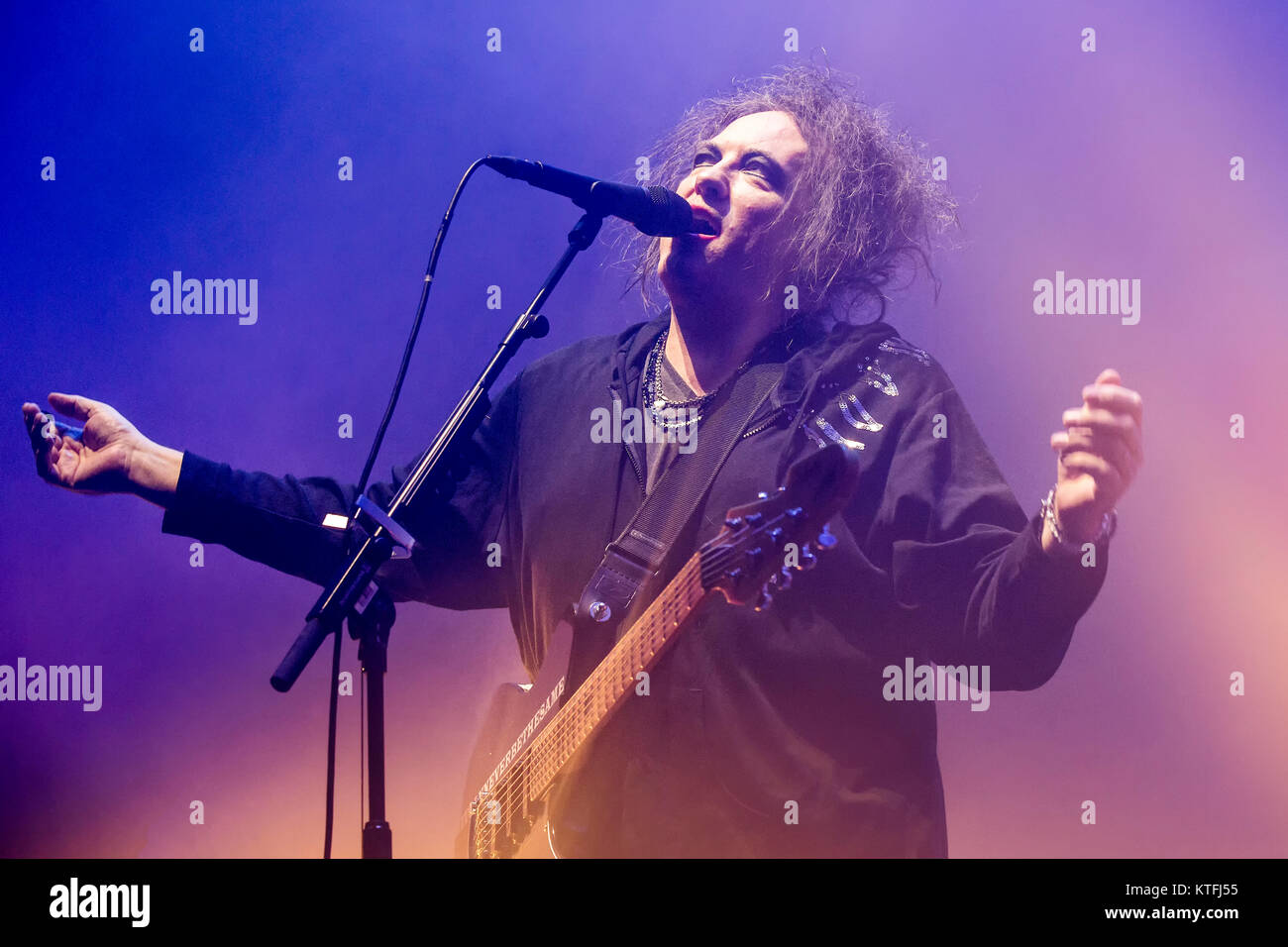 The English rock band The Cure performs a live concert at Oslo Spektrum ...