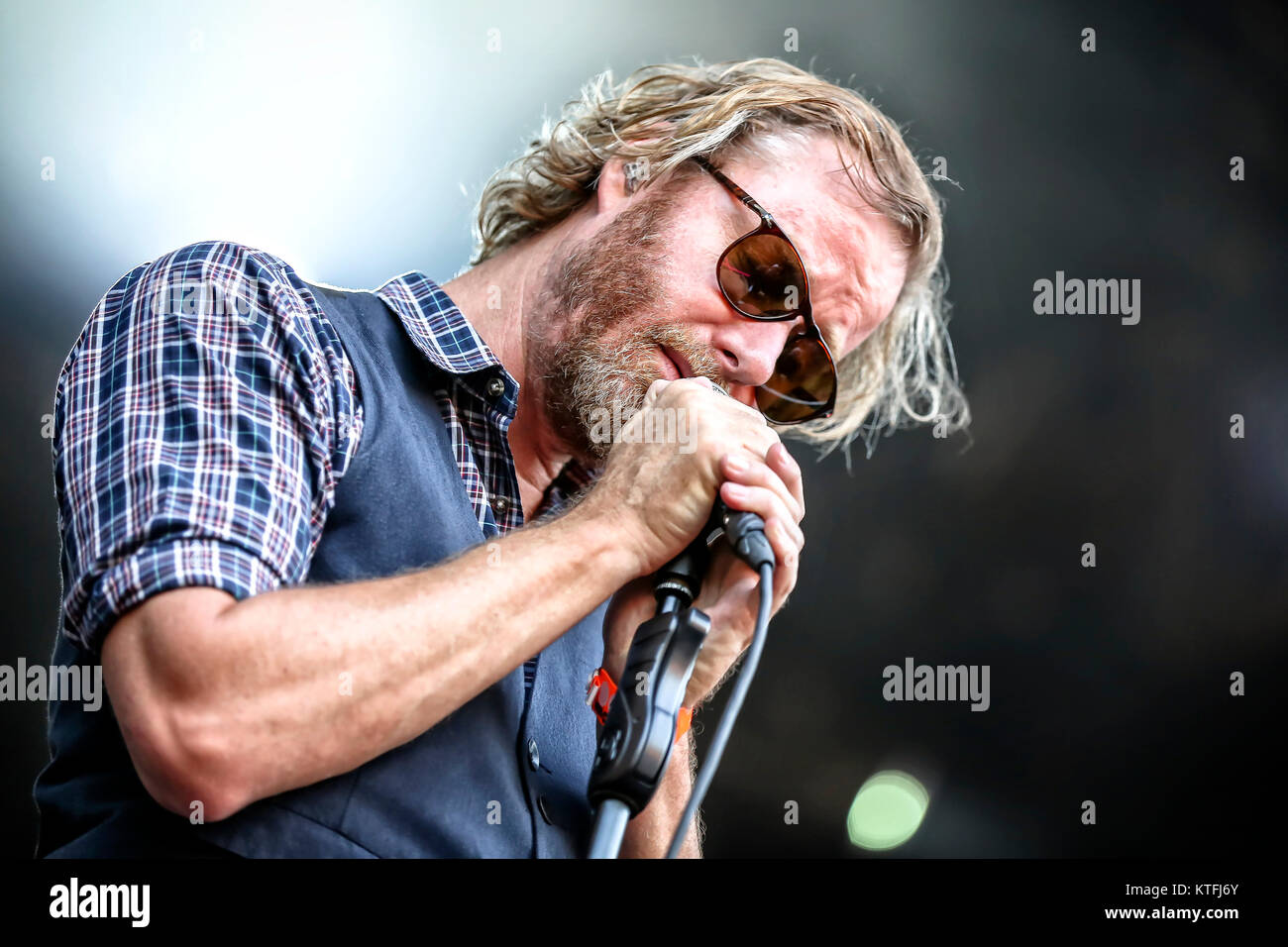 The American indie rock band The National performs a live concert at ...