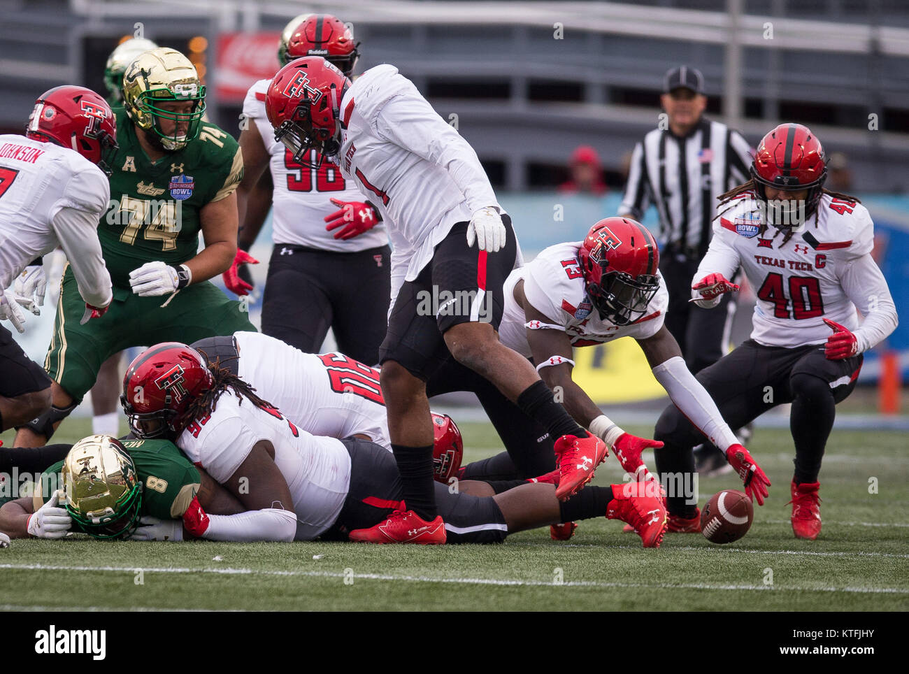 Florida, USA. 23rd Dec, 2017. LOREN ELLIOTT | Times.Texas Tech Red Raiders defensive lineman ...